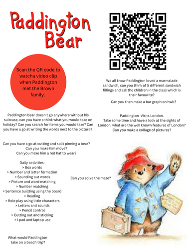 PADDINGTON BEAR | Teaching Resources