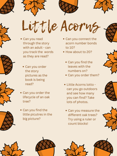 Twinkl book - LITTLE ACORNS | Teaching Resources