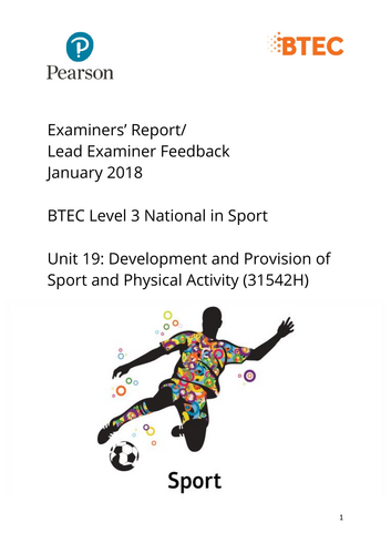 BTEC Level 3 Sport - Unit 19 Complete Package | Teaching Resources