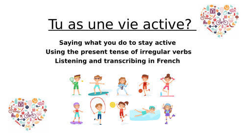 Tu as une vie active GCSE French Edexcel 2024 | Teaching Resources