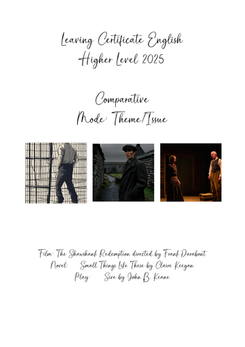 Theme or Issue Booklet- The Shawshank Redemption, Small Things Like ...