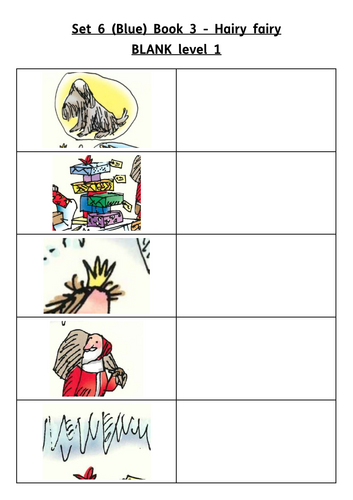 RWI Set 6 (Blue) Book 03 - Hairy Fairy resources | Teaching Resources