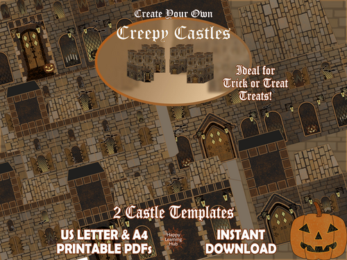 Halloween Activity, Make a Haunted Castle | Teaching Resources