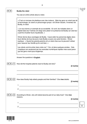 Theme 1 - GCSE French AQA - 14 Lessons | Teaching Resources