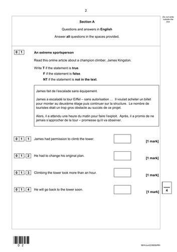 Theme 1 - GCSE French AQA - 14 Lessons | Teaching Resources