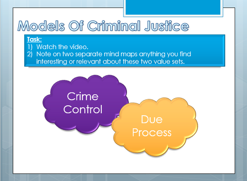 Criminology Unit 4: AC 1.3 Models of Criminal Justice | Teaching Resources
