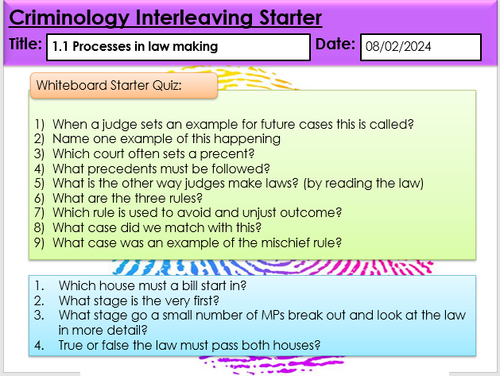 Criminology Unit 4: AC 1.3 Models of Criminal Justice | Teaching Resources