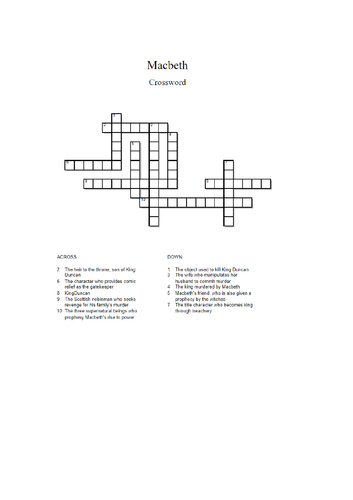 Macbeth Mock Trial | Teaching Resources