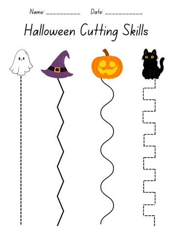 Halloween Cutting Skills | Teaching Resources