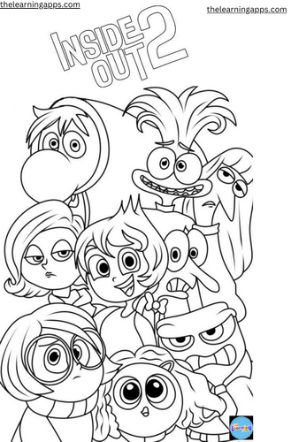 Free Inside Out 2 Printable Worksheets Coloring Pages for Kids ...