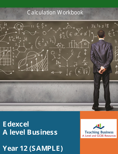 Edexcel Business Year 12 Calculation Workbook (SAMPLE COPY) | Teaching ...
