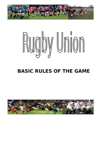 Rugby Union teaching resource cards and rules | Teaching Resources