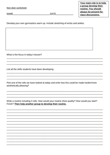 Gymnastics resource cards (including GCSE gymnastics support ...