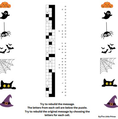 Halloween (6 )Puzzles for Kids Activities , Word Search , Maze ...