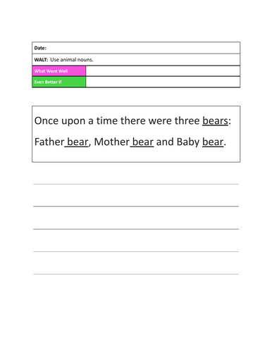 Traditional Tales: Goldilocks Writing Unit – 20 Fully Planned English ...