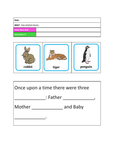 Traditional Tales: Goldilocks Writing Unit – 20 Fully Planned English ...