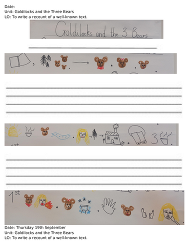 Traditional Tales: Goldilocks Writing Unit KS1 | Teaching Resources
