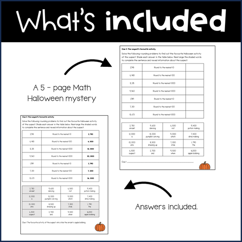 Halloween-Themed Maths Mystery for Year 4 | Fun Place Value and Number ...