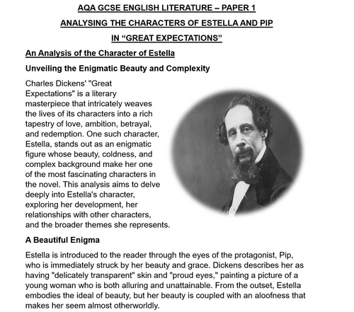 AQA GCSE English Literature Paper 1 - Great Expectations - The ...