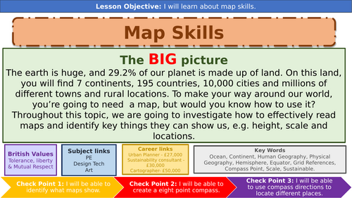 KS3 Map Skills | Teaching Resources