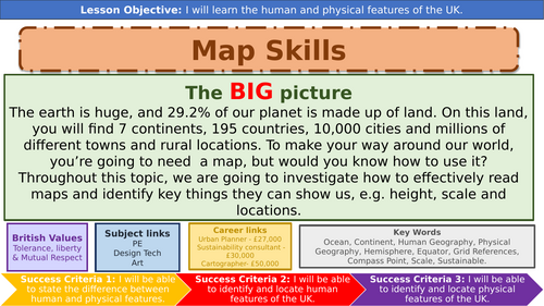 KS3 Map Skills | Teaching Resources