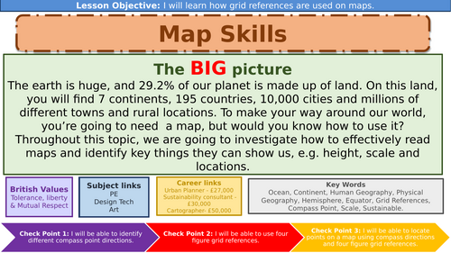 KS3 Map Skills | Teaching Resources