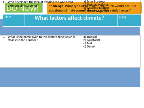 KS3 Weather & Climate - 10 lessons | Teaching Resources