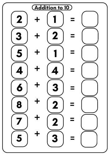 KS1 addition worksheets - 10 sheets | Teaching Resources
