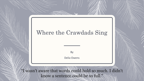 Where the Crawdads Sing | Teaching Resources