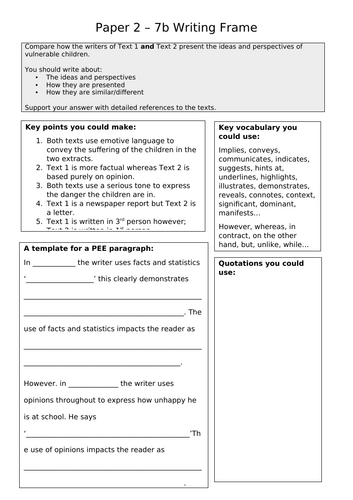 Edexcel GCSE English Language Paper 2 Non-Fiction - Question 7a/7b ...