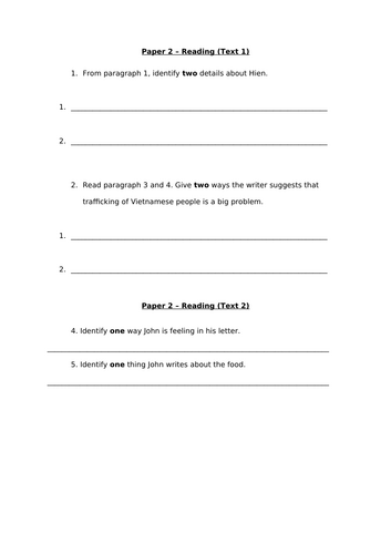 Edexcel GCSE English Language Paper 2 Non-Fiction - Question 7a/7b ...