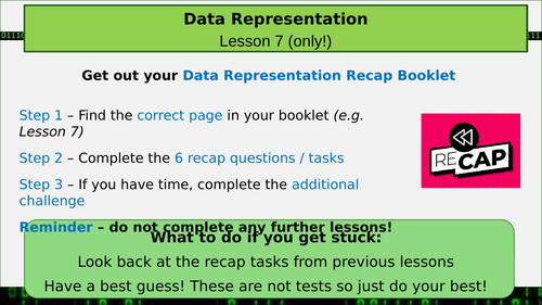 GCSE OCR Computer Science J277/01 - 1.2.4 Lesson Pack (Representing ... GCSE OCR Computer Science J277/01 - 1.2.4 Lesson Pack (Representing ...