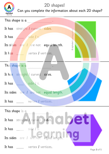 2D Shapes Investigation | Teaching Resources