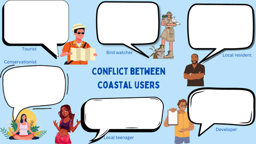 Conflicts between coastal users summary sheets | Teaching Resources