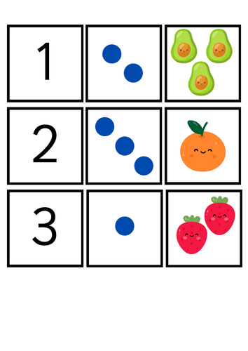 EYFS Matching 1,2 and 3 White Rose | Teaching Resources