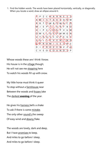 Poetry and word search | Teaching Resources