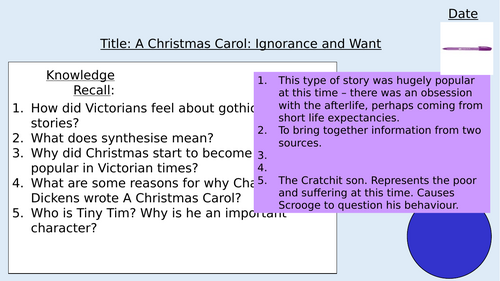 A Christmas Carol Blended Learning Eduqas Full Scheme GCSE | Teaching ...