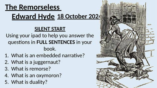 GCSE Jekyll and Hyde Scheme of Work | Teaching Resources