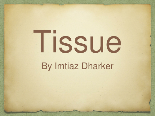 Tissue GCSE Poetry EAL Bilingual Pack | Teaching Resources