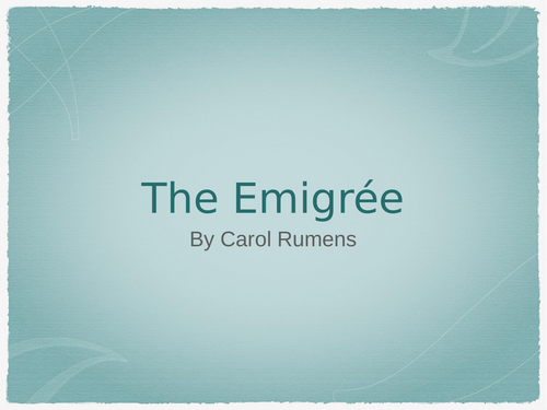 Emigree GCSE Poetry EAL Bilingual Pack | Teaching Resources