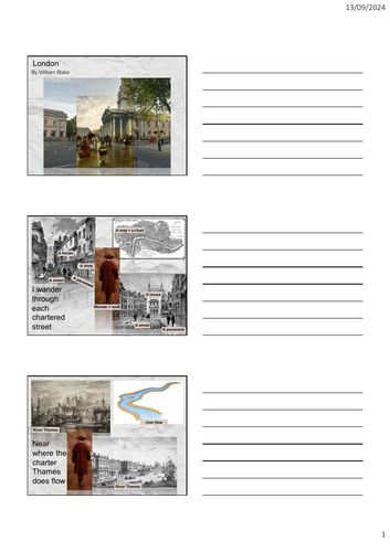 London GCSE Poetry EAL Pack | Teaching Resources