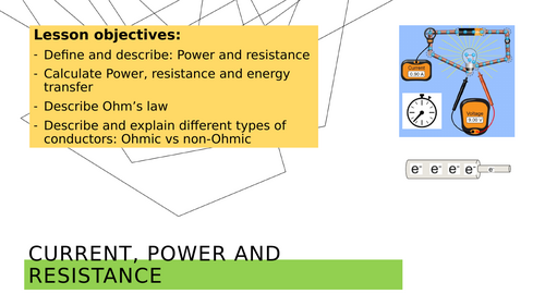 Power and Resistance (Ohm's Law) | Teaching Resources