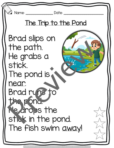 CVC words and sight words stories for beginners (Science of Reading ...