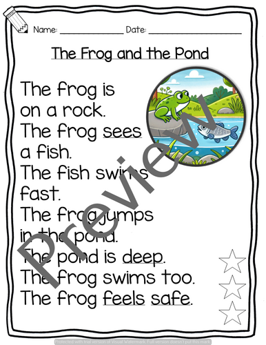 CVC words and sight words stories for beginners (Science of Reading ...