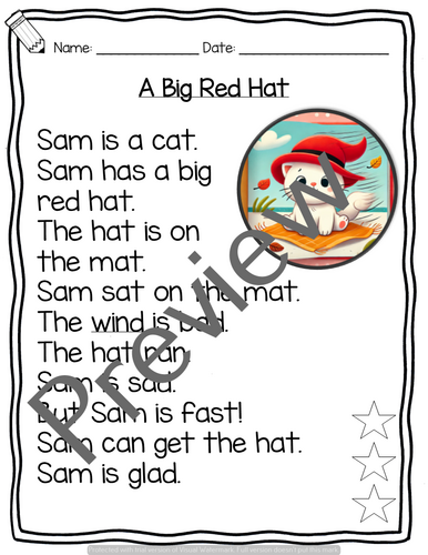 CVC words and sight words stories for beginners (Science of Reading ...