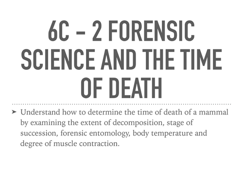 A2 international 6C chapter - Decomposition and forensics - full pack ...