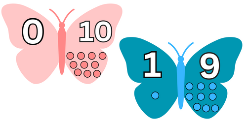 Butterfly number bonds to 10 display pack | Teaching Resources