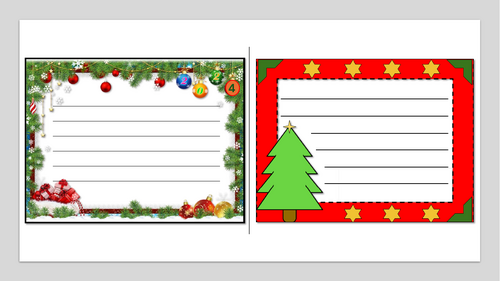 Christmas Writing and Drawing Frames | Teaching Resources