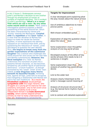 Romeo & Juliet 6-Week Unit (Y8) | Teaching Resources