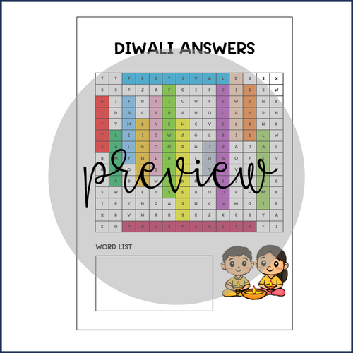 Diwali-Themed Word Search: Learn Key Vocabulary & Boost Spelling Skills ...